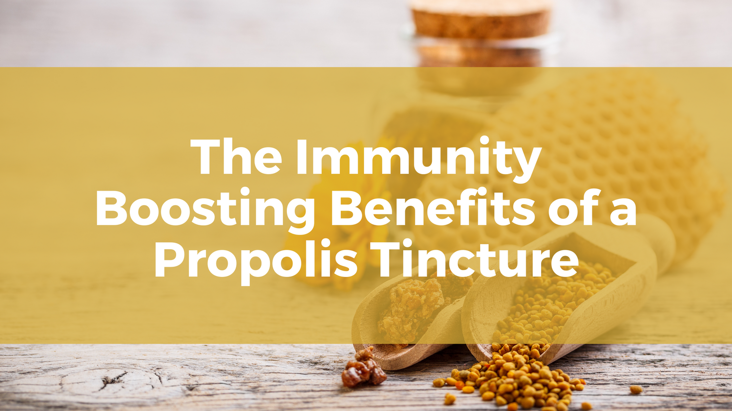 The Immunity Boosting Benefits of a Propolis Tincture – Tones Family Health